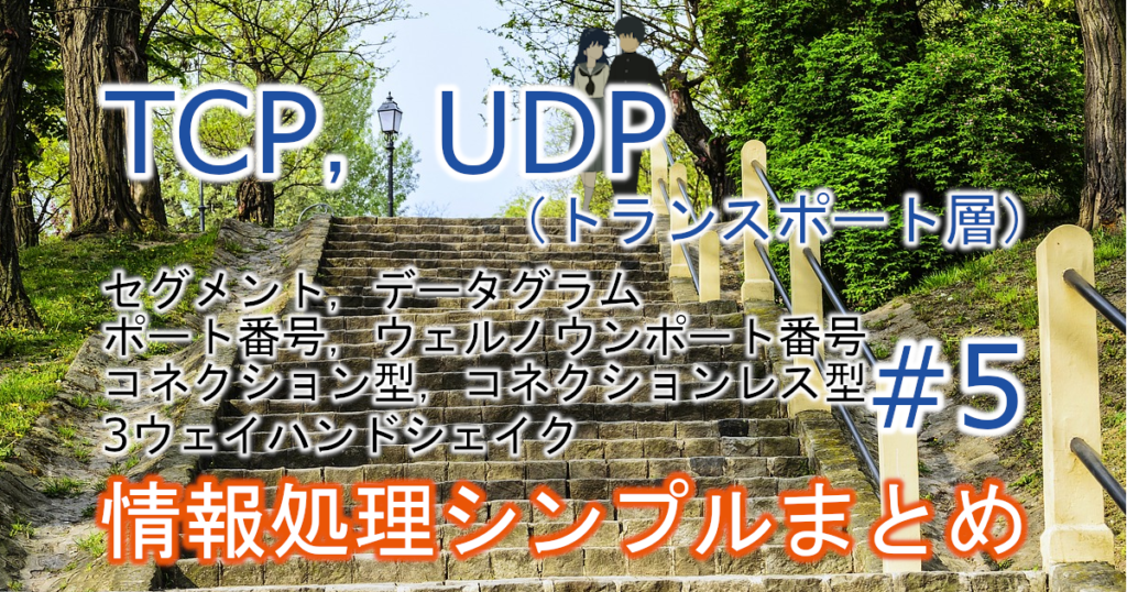 TCP,UDP(トランスポート層) -情報処理シンプルまとめ | 情報処理シンプルまとめ TCP,UDP(トランスポート層) -情報処理シンプルまとめ | 情報処理シンプルまとめ
